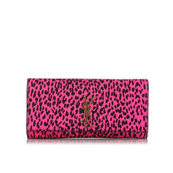 Saint Laurent | Bags | Pre Loved Saint Laurent Leopard Print Leather ...